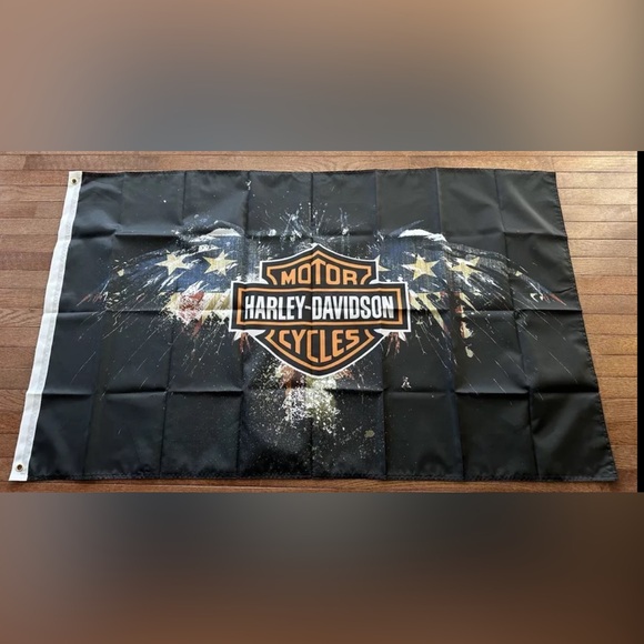 Harley-Davidson | Wall Decor | Harley Davidson Flag Large Banner 3x5 Ft ...